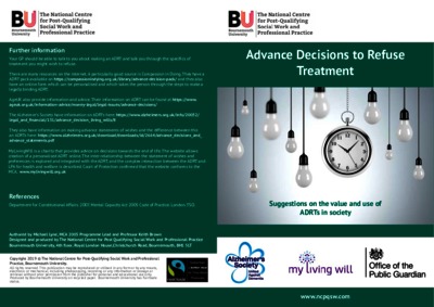 Bournemouth University Research Online [BURO] - Advance Decisions to Refuse Treatment ...